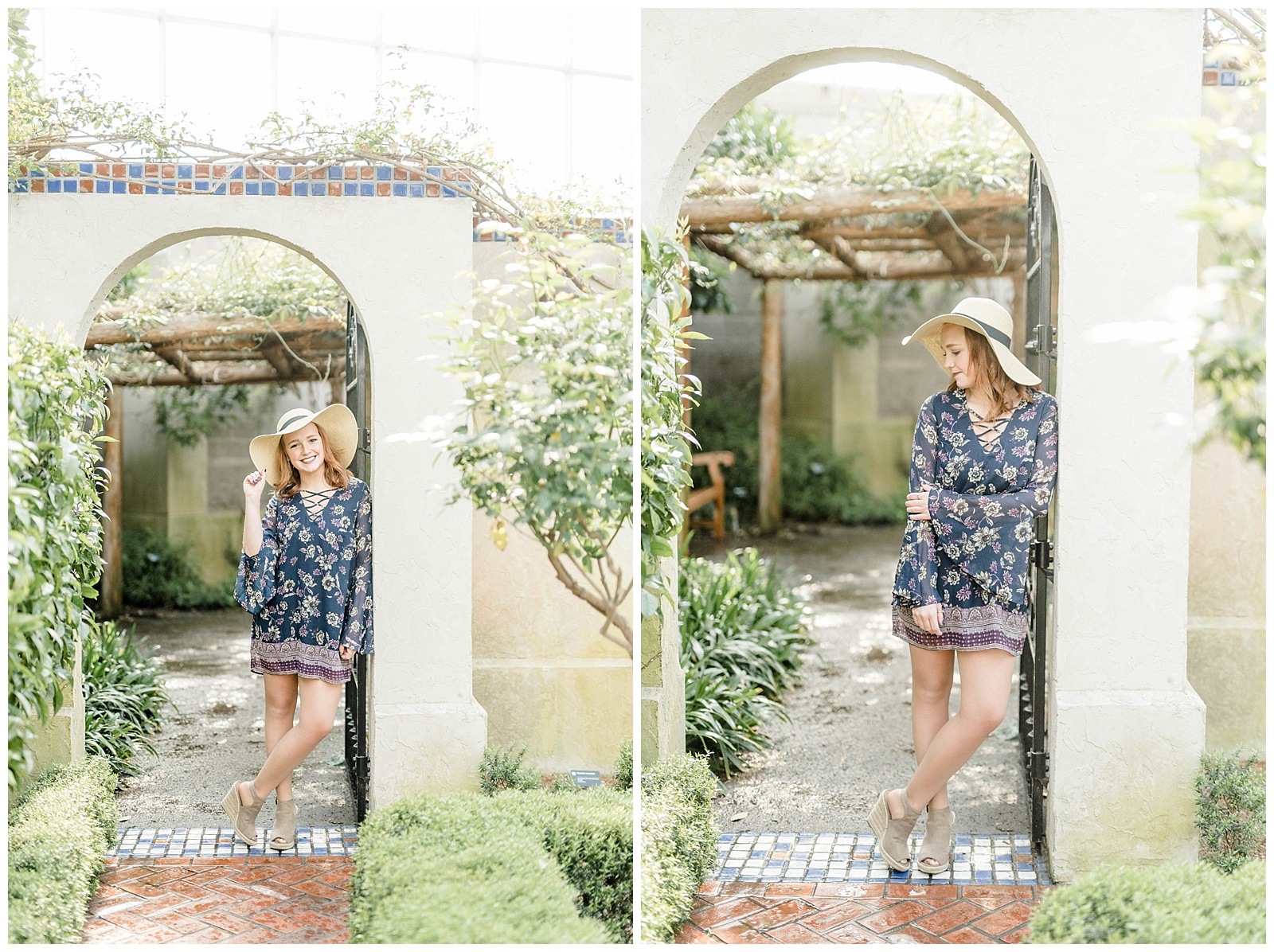 Riley Schaefer | Missouri Botanical Gardens Senior Session | blkPhotography