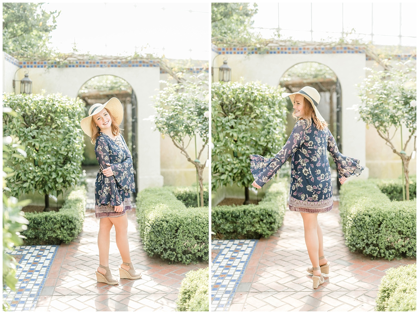 Riley Schaefer | Missouri Botanical Gardens Senior Session | blkPhotography