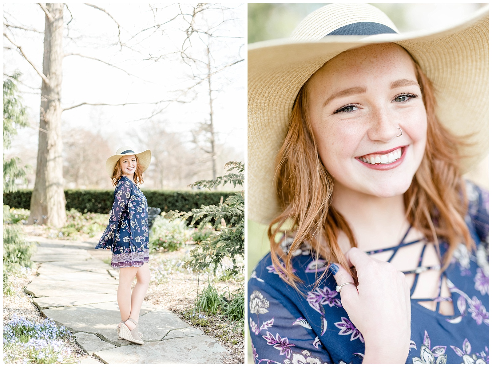 Riley Schaefer | Missouri Botanical Gardens Senior Session | blkPhotography