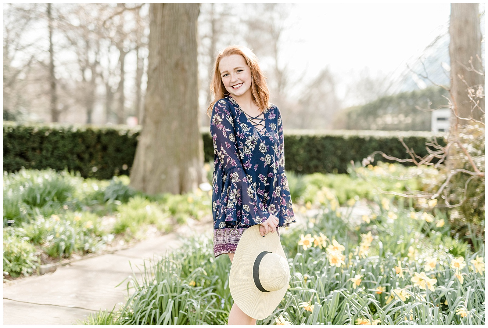 Riley Schaefer | Missouri Botanical Gardens Senior Session | blkPhotography