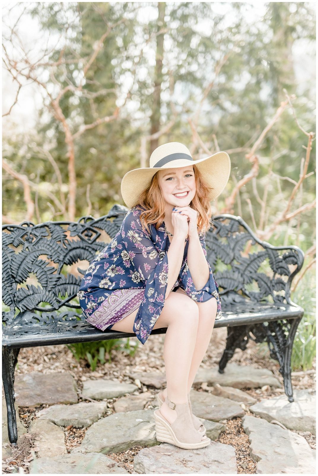 Riley Schaefer | Missouri Botanical Gardens Senior Session | blkPhotography